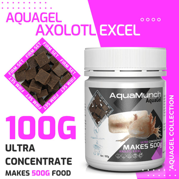 Shop AquaMunch | AquaGel Axolotl Excel 100g – Coburg Aquarium