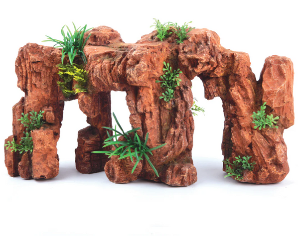 Kazoo - Red Stonehenge With Plant – Coburg Aquarium