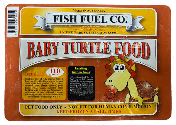Fish Fuel Co. Frozen Baby Turtle Food 110g - 10 Pack – Coburg Aquarium